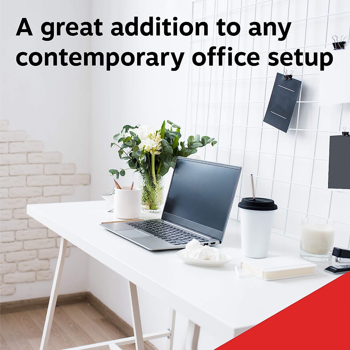 Staples Sorina Bonded Leather Chair (Black, Sold as 1 Each) - Adjustable Office Chair with Plush Padding, Provides Lumbar, Arm and Head Support, Perfect Desk Chair for the Modern Office