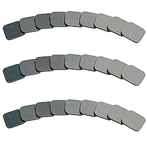 M-jump 2 x 2" Soft Touch Sanding Pads, Mesh Sanding Polishing Pads From 320 to 3500 Grits (27 pack)