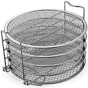 SICHEER Dehydrator Rack Stainless Steel Stand Accessories Compatible with Instant Pot Air Fryer Crisp Lid 6 Quart