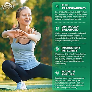 Zazzee D-Mannose, 1000 mg per Serving, 180 Vegan Capsules, 3 Month Supply, Potent & Fast-Acting, Certified Kosher, 100% Pure, All-Natural Urinary Tract Health UTI Support, 100% Vegetarian, Non-GMO