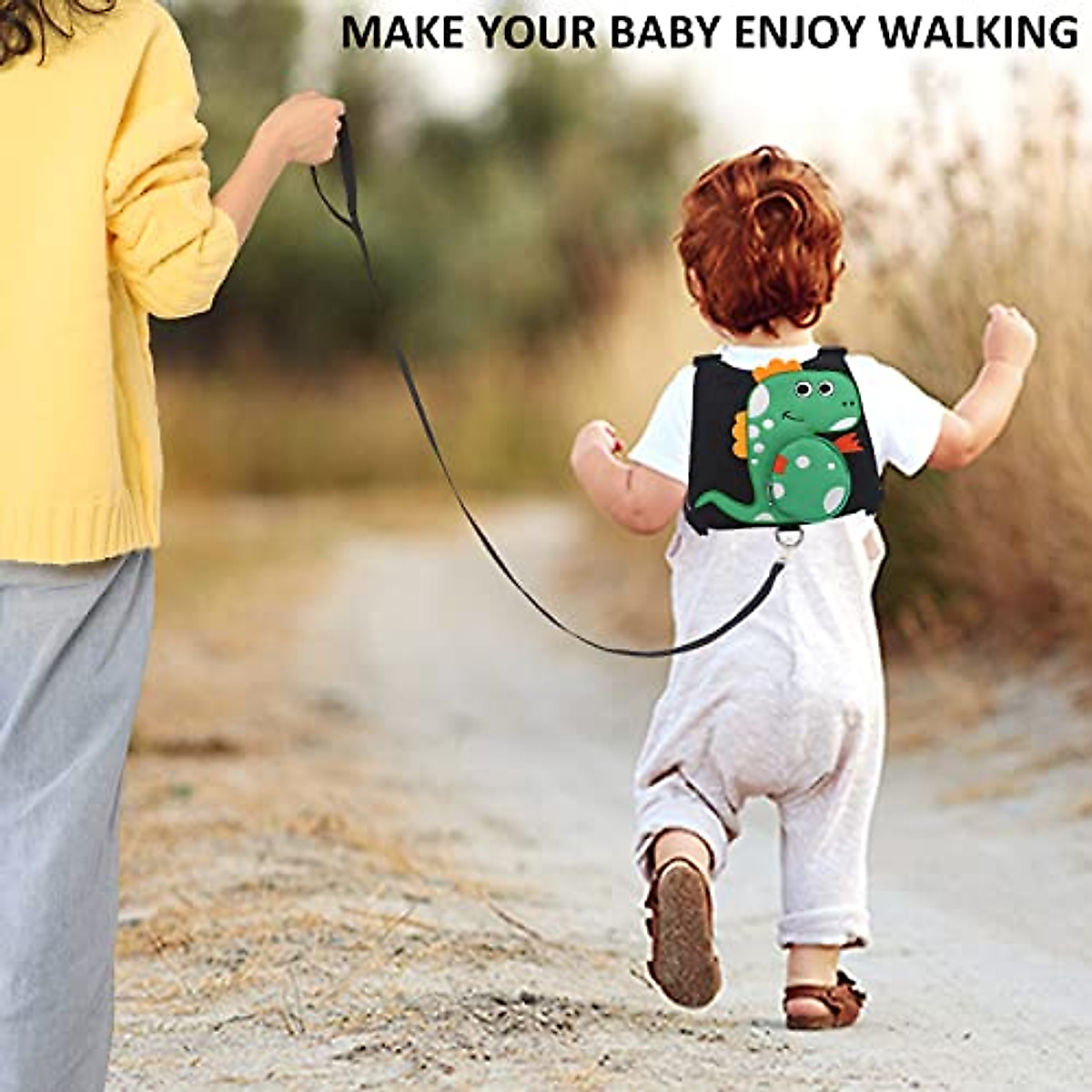 3 in 1 Baby Toddler Leash, ELONGRIVER Anti Lost Wrist Link Child Leash for Walking Safety Harness Leash Backpack for Toddlers