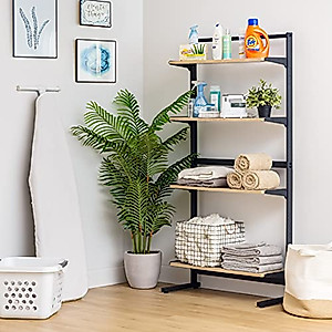 IRIS USA Portable Shelving Unit with 4 Adjustable Shelves for Office, Laundry, Kitchen, Bedroom, Bathroom, Apartments and Other Small Rooms.