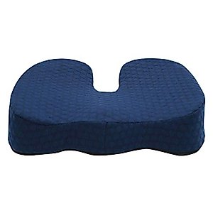 HHWKSJ Memory Foam Seat Cushion - Sciatica, Lower Back Support and Pain Relief - Fits Most Office, Desk, Computer Chairs and Car Seats