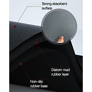 Splash Guard for Sink Faucet,Kitchen Faucet Absorbent Mat Sink Splash Guard Pad,Diatom Absorbent Fast Drying Faucet Sink Gadgets,for Kitchen, Bathroom, Countertop,Farmhouse, RV (White)