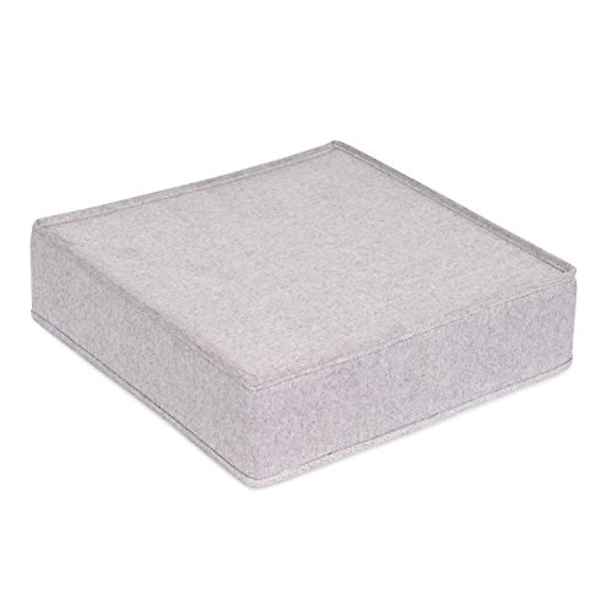 Internet's Best Small Collapsible Under the Bed Storage Bin - Small Square - 14.5 x 14.5 - Short Closet Shelf Open Storage - Rigid Frame Canvas Container