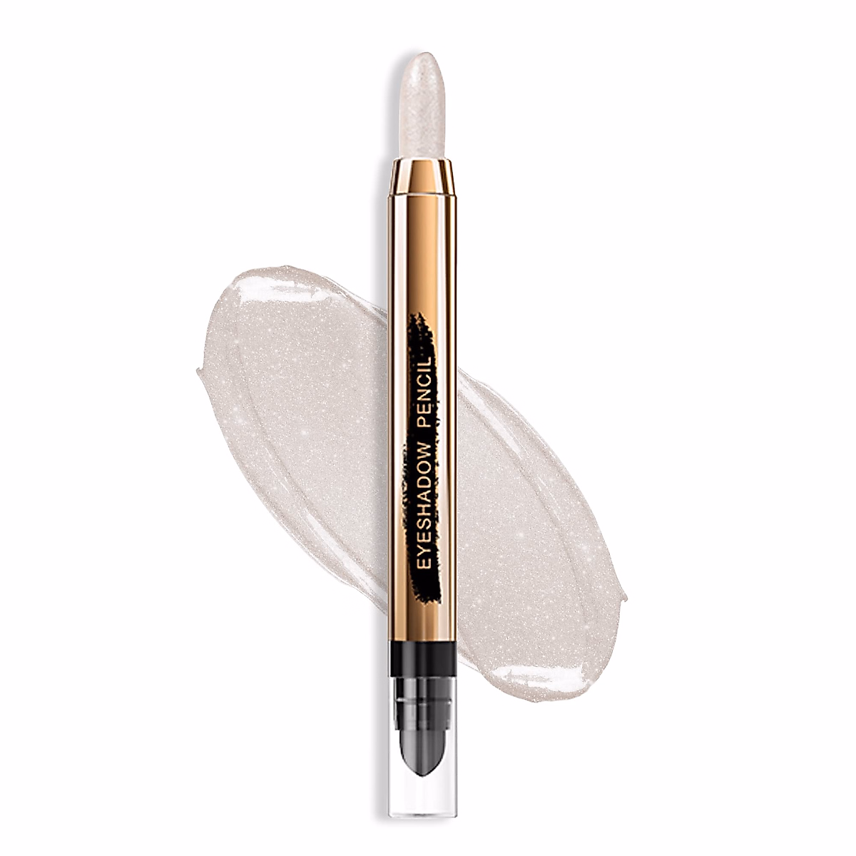 Wismee Cream Eyeshadow Stick, Shimmer Pearl White Eyeshadow Stick, Gillter Pearl Cream Eye Shadow Pencil Crayon, Waterproof Eye Shadow Pen, Brightener Highlighter Makeup Stick, Pearl White Eye Shadow