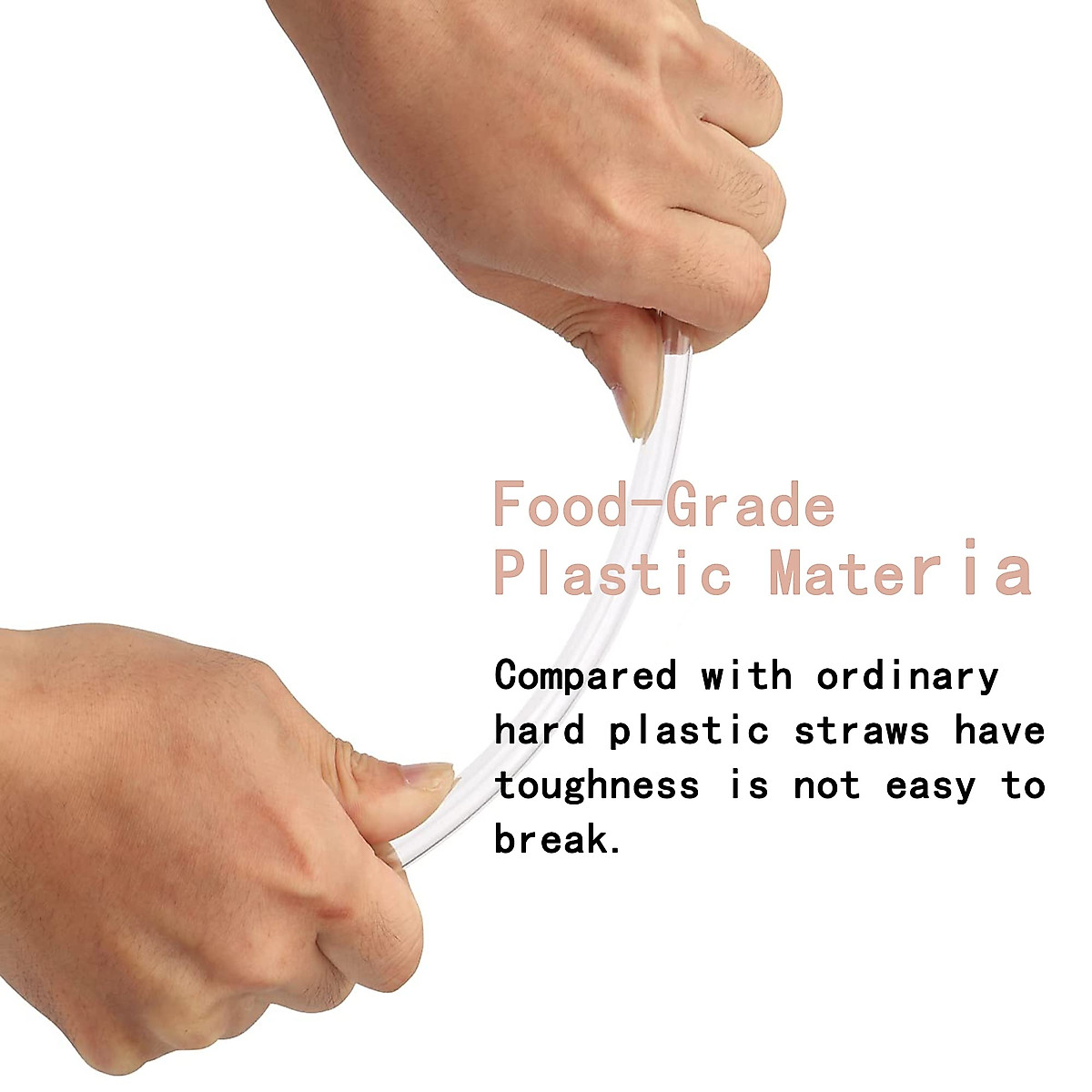 6 Pack Reusable Straws Plastic Straws with Cleaning Brush Compatible with Stanley 20&30 oz Stanley Cup Stanley Water Jug,Replacement Straws for Stanley Adventure Travel Tumbler