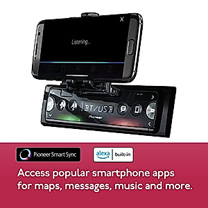 PIONEER SPH10BT Single-DIN in-Dash Mechless Smart Sync Receiver with Bluetooth