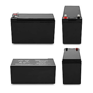 Casil 12V 7Ah Rechargeable Battery Replace Yuasa NP7-12 12V/7Ah Battery, F1 Terminal