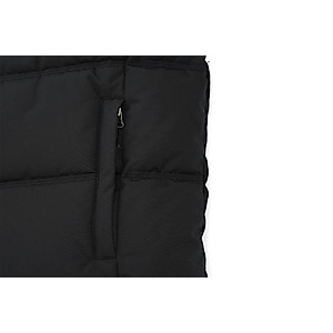 GGleaf Men's Hooded Winter Coat Warm Puffer Jacket Thicken Quilted Jacket Large Black