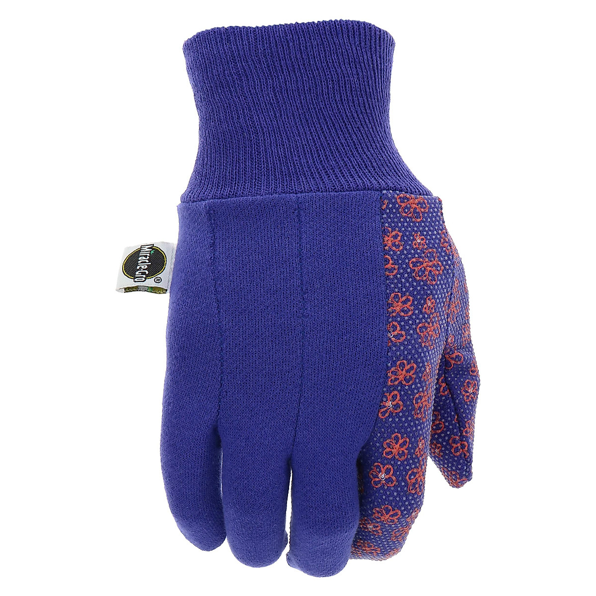 Miracle-Gro MG656755 Gardening Comfort Gloves – Medium/Large, Printed Jersey Gloves with Dotted Palm, Lead and Phthalate Free