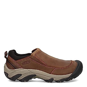 KEEN mens Targhee 2 Soho Slip on Leather Casual Shoe, Veg Brown/Black, 10.5 US