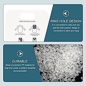 Zerodeko Clothes Folding Board 2pcs Laundry Folding Boards, Shirts Clothes Folder T-Shirt Garment Stacking Board Plastic Clothes Folder for T-Shirts, Sweaters, Clothing Folding Board