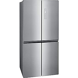 Frigidaire 17.4 Cu. Ft. 4 Door Refrigerator in Brushed Steel with Adjustable Freezer Storage