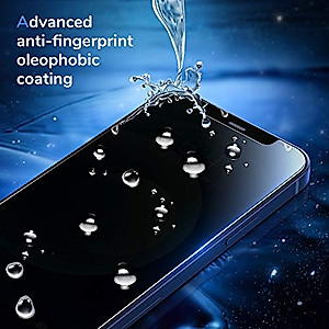 Syncwire Privacy Screen Protector for iPhone 12/12 Pro 6.1" [2-Pack], Anti Spy Tempered Glass Film with Auto Alignment Tool [9H Hardness, Shatterproof, Bubble Free, Sensitive Touch, Anti-Smudge]