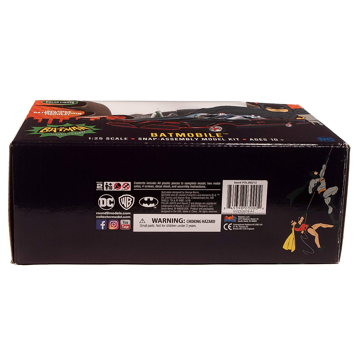 Polar Lights 1966 Batmobile 1:25 Scale Snap Model Kit (POL965)