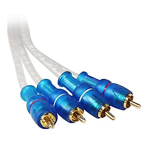 Rockville MRCA25 25 Foot Twisted Pair Marine RCA Cable 100% Copper, Split Pin