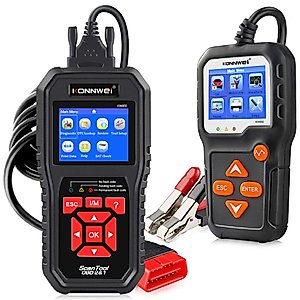 KW850 OBD2 Scanner + KW650 Car Battery Tester
