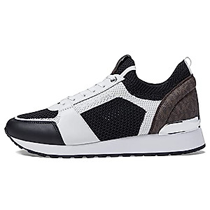 Michael Kors Billie Knit Trainer Black/Optic White 6.5 M