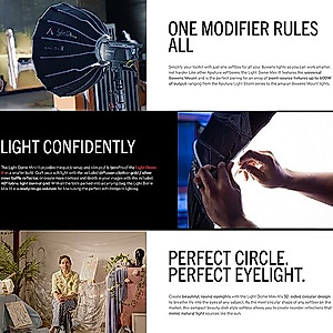 Aputure Light Dome Mini III Deep Octagon Bowens Mount Softbox with Honeycomb Grid for Amaran 300C 150C 200X S 100D S Aputure 600D 600XPRO