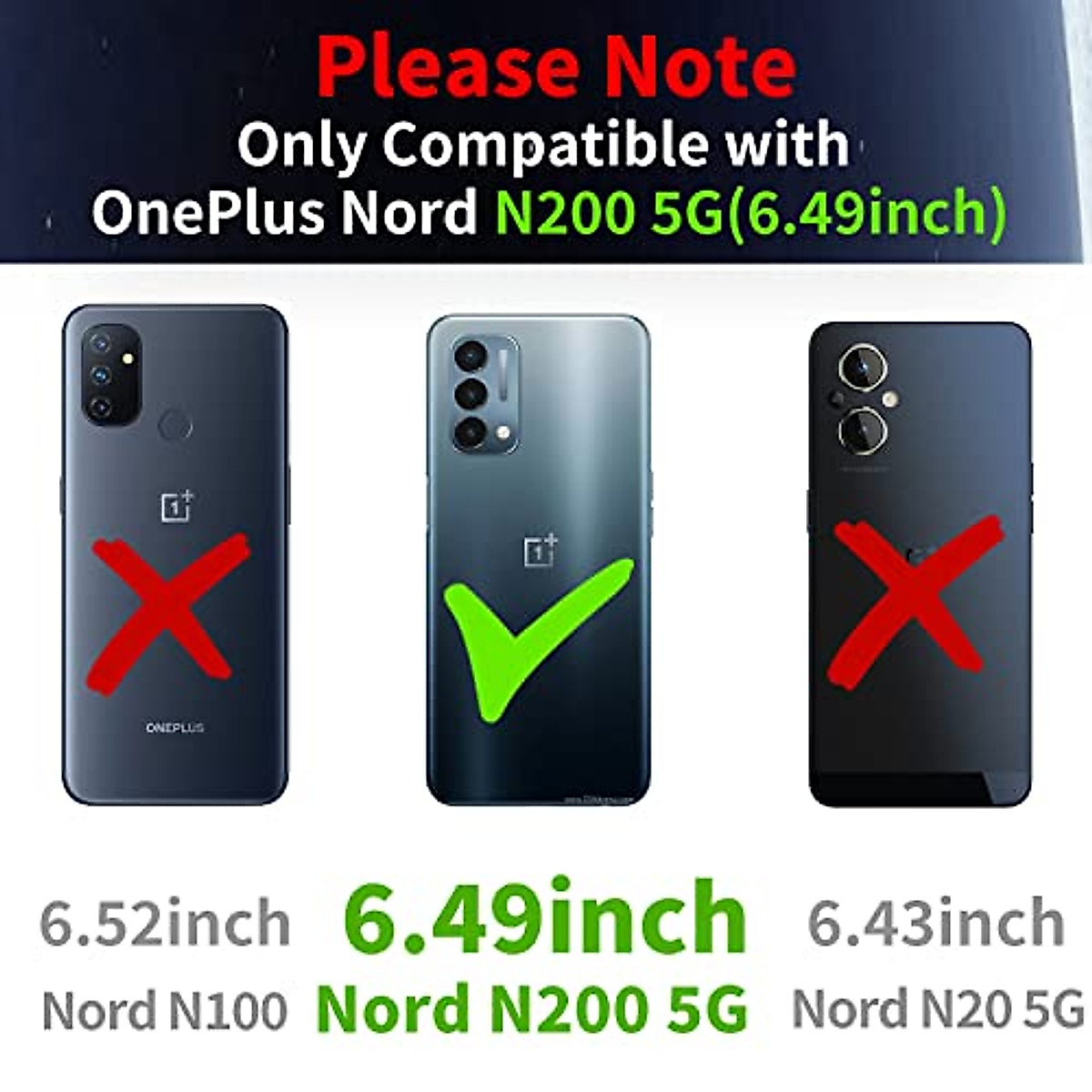 Buleens for OnePlus Nord N200 5G Case with Astronaut Stand, Girls Women Nord N200 5G Cases, Cute Girly 6D Outer Space Heart Pattern Phone Cover for OnePlus Nord N200 5G 6.49 Inch Black