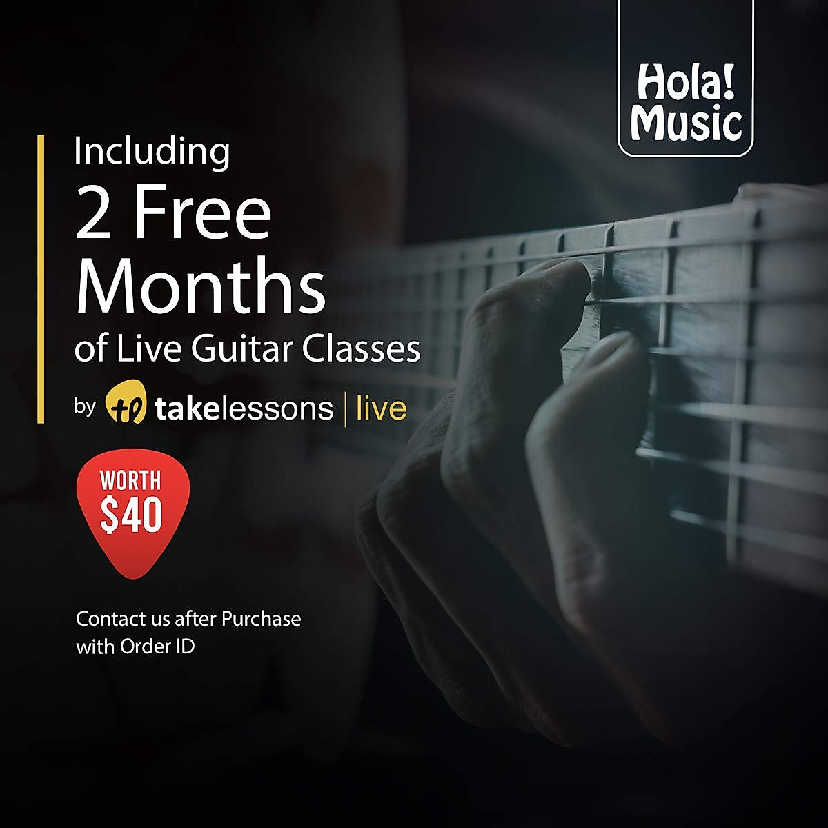 Hola! Music Acoustic Guitar Bundle for Beginners and Kids - 3/4 Size (36") Guitars - "Natural"