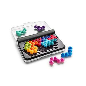 SmartGames IQ Six Pro Travel Game for Kids and Adults, a Skill-Building Brain Game - Brain Teaser for Ages 8 & Up, 120 Challenges in Travel-Friendly Case