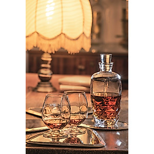 Barski Tumbler Glass - Double Old Fashioned - Set of 6 Glasses - Designed DOF tumblers - For Whiskey - Bourbon - Water - Beverage - Drinking Glasses - 11 oz. - Glass - Made in Europe