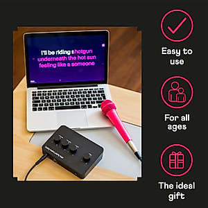 Lucky Voice Karaoke Microphone for Adults & Kids - Rose Gold - Portable Handheld Mic for Karaoke Machines, PA Systems, Speaker Amps - 5m Long Cable