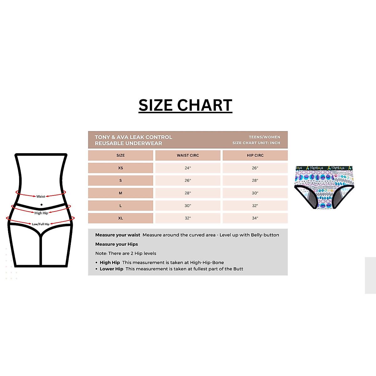 Incontinence Underwear for Girls, Teens & Women with Special Needs – Transitional Briefs for Catheterization, Daytime Leaks & Light Protection | Comfortable & Discreet Alternative to Diaper | M