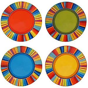 Certified International Sierra 16 Piece Dinnerware Set, Service for 4, Multicolored