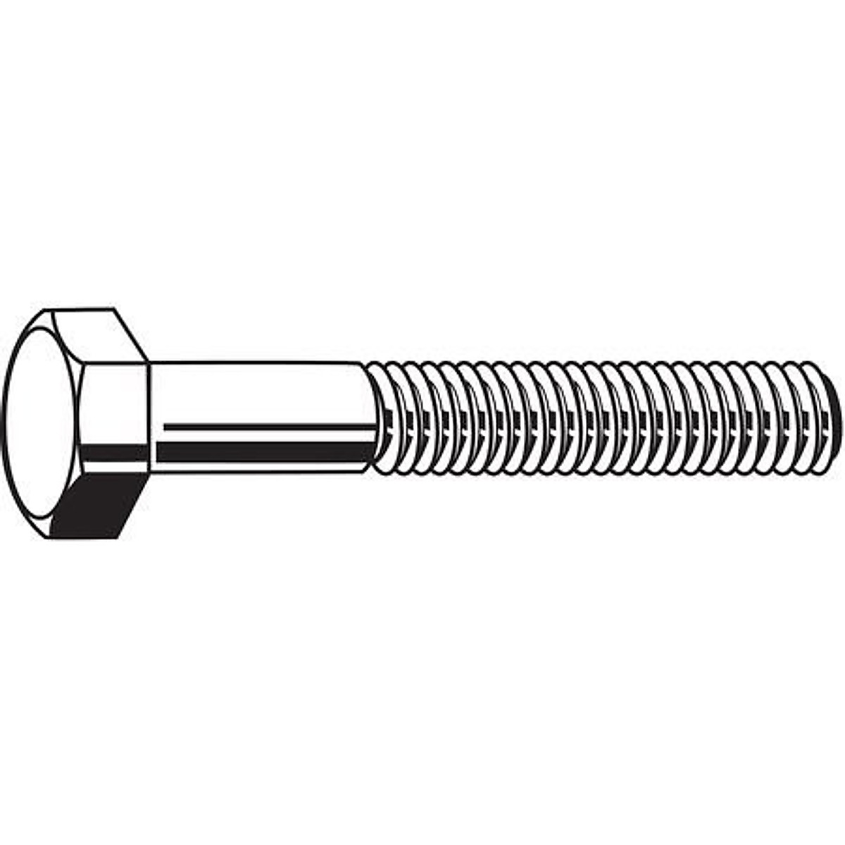 1/2"-13 x 9" Grade 8 Zinc Yellow UNC (Coarse) Hex Head Cap Screws, 5 pk.