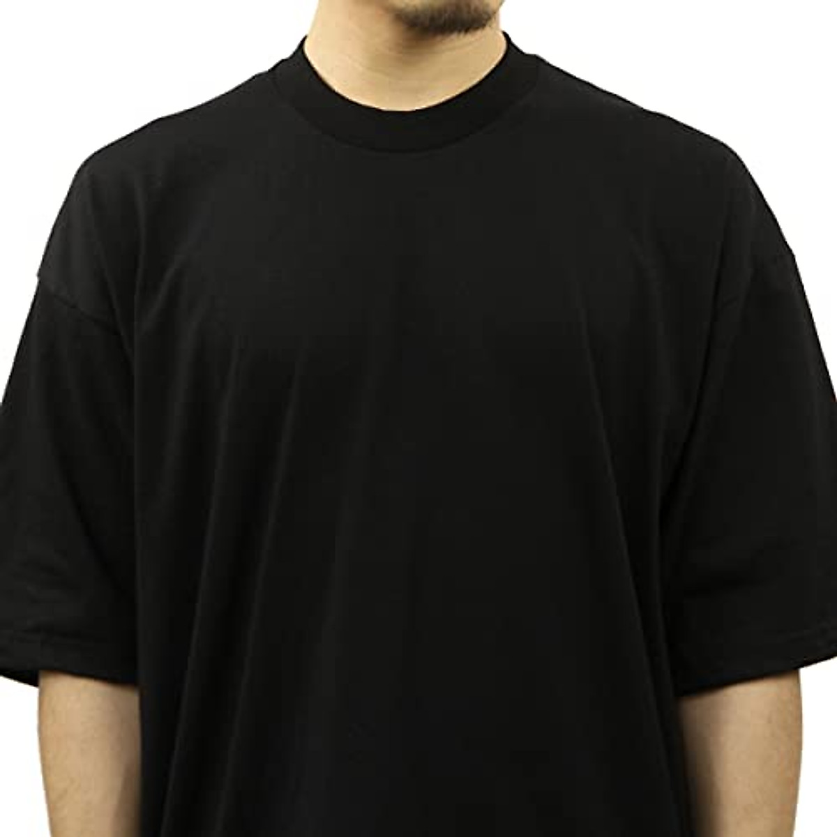 Pro Club Men's Comfort Cotton Short Sleeve T-Shirt, Black, Large