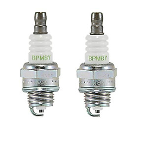 (2) NGK BPM8Y Spark Plugs - Replaces 2057, 5574, 15901019830, 285982 - Also Fits Echo SRM225, SRM210, SRM230, HC150, PE225, PB620, PE200, PB265, PE230, SRM280, HC155, PB460LN , PE280, PE260