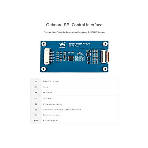 waveshare 3inch E-Paper Module (G) 400 × 168 Resolution e-Ink Display Red/Yellow/Black/White epaper Screen for Raspberry Pi 4B/3B+/3B/2B/B+/A+/Zero/Zero W/WH/Zero 2W,Jetson Nano/Arduino,SPI Interface