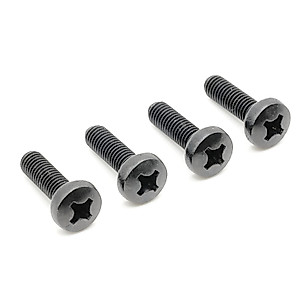 ReplacementScrews Rear License Plate Screws Compatible with Hyundai Santa Fe - Stainless Steel - Black Oxide (Pack of 4)