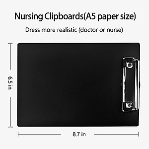 ZZIHAN Doctor Costume for Kids Rose Scrubs Sets Nurse Scrubs Costume Veterinarian Costume Doctor Coat Accessories Toys Stethoscope Nursing Clipboards Girl 7-8 Brithday Party Halloween Dress Up