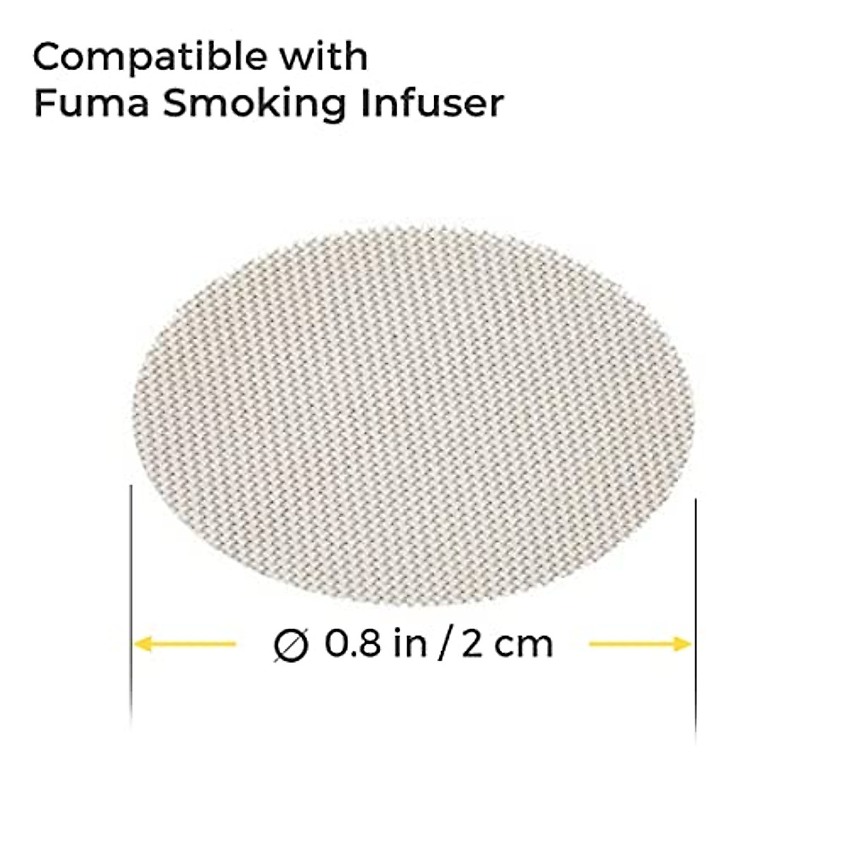 Mesh Set for Fuma Smoking Gun, 5 PCS, 0.8 in (2cm)