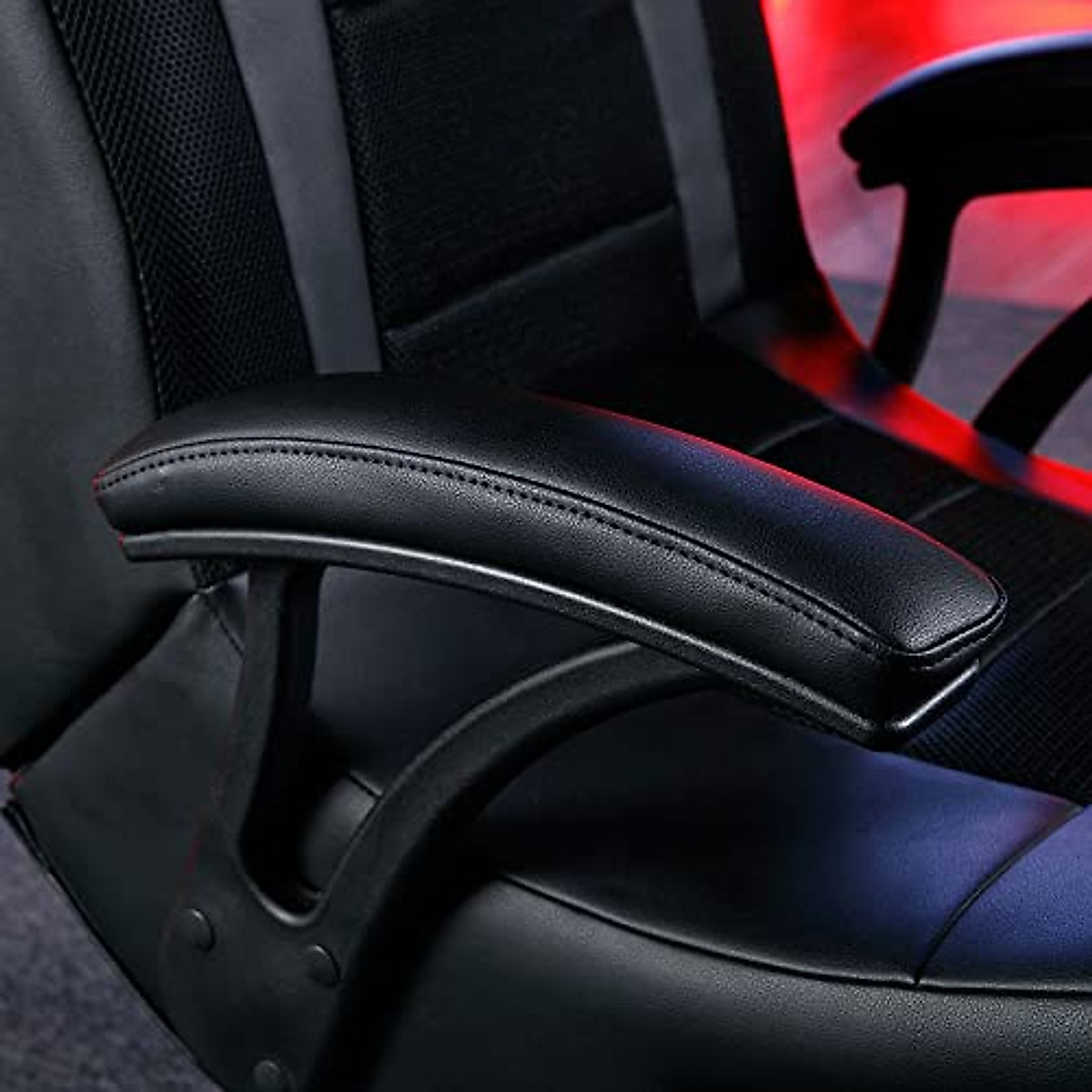 X Rocker Sphynx Pedestal Gaming Chair, with Headrest Mounted Speakers, 2.1 Wireless, Backrest Subwoofer, Padded Armrest, 5111501, 30.9" x 20.5" x 40", Black