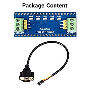 Waveshare 2-Channel RS232 Module for Raspberry Pi Pico SP3232EEN Transceiver UART to RS232