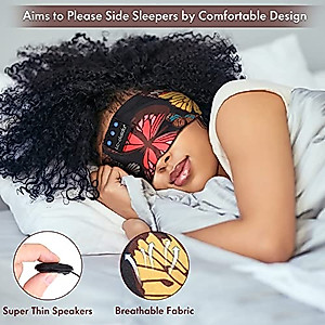 Bluetooth Headband Headphones Wireless Sleep Headphones, Music Sports Headband for Sleeping, Jogging, Workout, Yoga, Sleeping Headphones