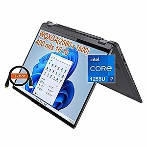 Lenovo Flex 5 16" 2-in-1 WQXGA (2560 x 1600) 16:10 Touchscreen Laptop, 10-Core i7-1255U, 400nits, 100% sRGB, Backlit KB, Wi-Fi 6, win11, Thunderbolt 4, w/HDMI (16GB RAM | 512GB PCIe SSD)