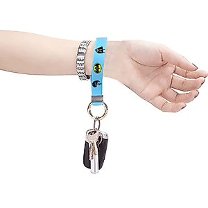 GOTOFUN Bat Party Supplies Decorations, 86 Pack Party Favors Set Include 12 Bracelets, 12 Button Pins, 12 Key Chains, 50 Stickers for bat Theme Party Gifts