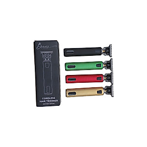 BEAVERSTRONG Cordless Rechargeable Hair Trimmer with LED Power Indicator (Green)