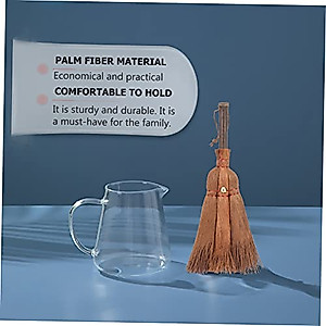 Outanaya Brown Silk Broom Outdoor Bed Broom Bristles Escoba De Goblincore Room Decor Brooms Straw Whisk Broom Mini Brush Dustpan Cleaning Supplies Small Broom Natural Handle