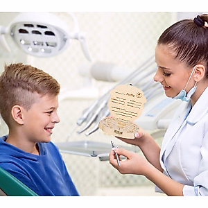 CampTek Baby Tooth Box and Tooth Holder,Tooth Fairy Box Special for Kids Keepsake,Teeth Storage