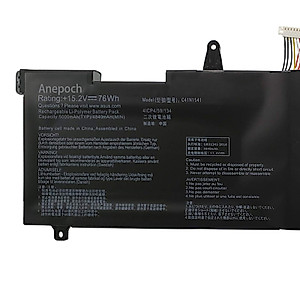 Anepoch C41N1541 Laptop Battery Replacement for Asus ROG Strix GL702 GL702V GL702VS GL702VT GL702VM GL702VM1A Series 0B200-02070000 4ICP4/59/13 15.2V 76Wh 4840mAh