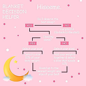 Hiseeme Weighted Blanket for Twin Size Bed (17lbs, 48"x72", Grey) Soft and Luxury Minky Shell with Premium Glass Beads
