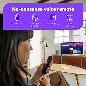 Roku Streaming Stick 4K | Streaming Device 4K/HDR/Dolby Vision with Roku Voice Remote and TV Controls