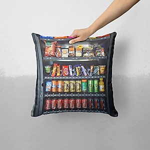 iiRov Vending Machine - Custom Decorative Home Decor Indoor or Outdoor Throw Pillow Cover Plus Cushion Set for Sofa, Bed or Couch (Pillow CASE Cover Plus Cushion)